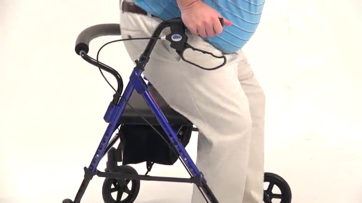 Watch Lumex RJ4718S Set n' Go Wide Height Adjustable Rollator, Silver ...