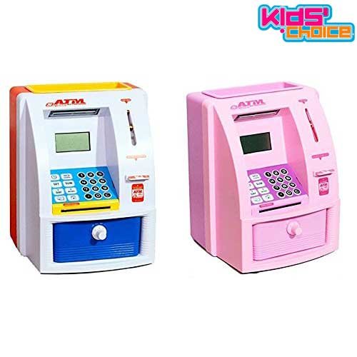 ATM Personal Battery Operated ATM Machine Toy with Paper Money+Coins ...