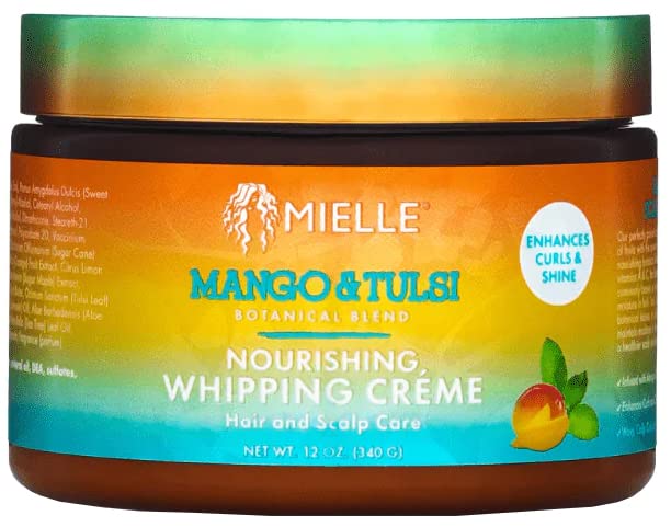 Amazon.com : Mielle Nourishing Whipping Creme Mango & Tulsi 12 Oz (Pack ...
