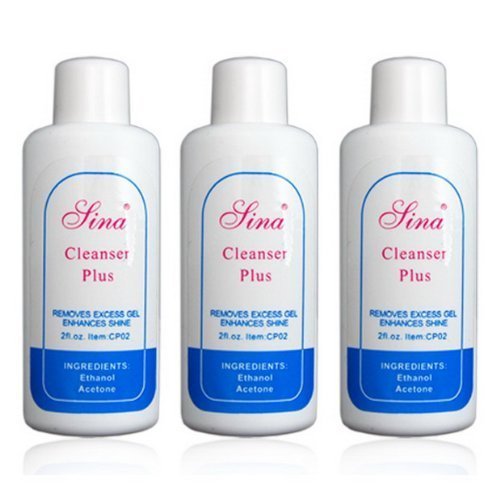 Amazon.com : 3PC Nail Art Cleanser Remover UV Gel : Nail Polish ...