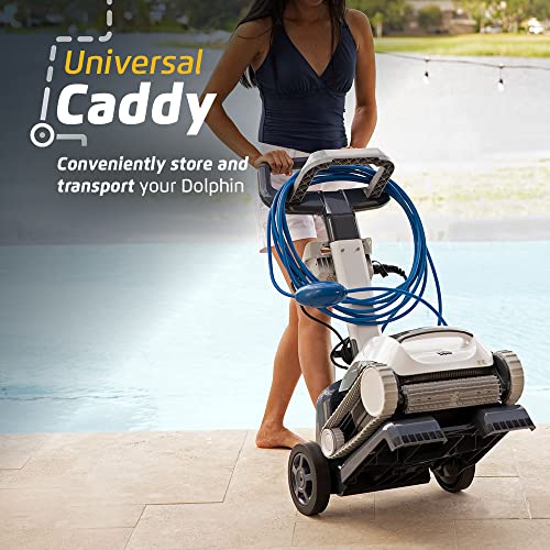 Dolphin E10 Robotic Pool Vacuum Cleaner with Universal Caddy — Easy to ...
