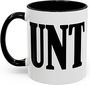Amazon.com: Funny Coffee Mug UNT Black C Handle with UNT Gifts for ...