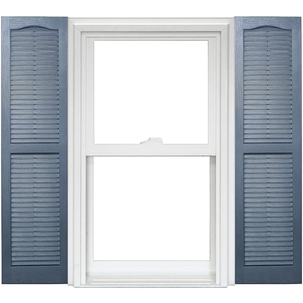 $8/mo - Finance Homeside Open Louver Vinyl Shutters (1 Pair) - 14-1/2 ...