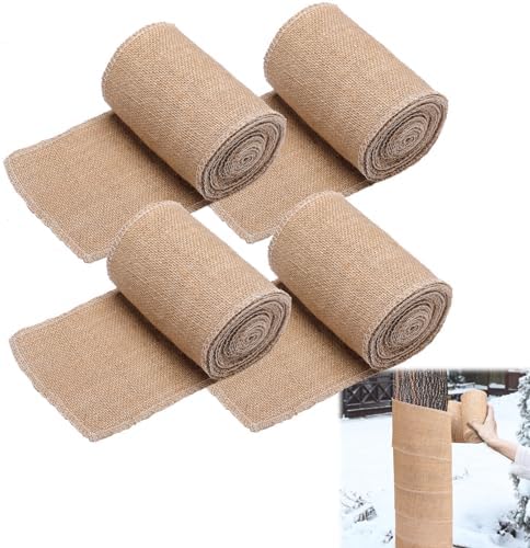 Amazon.com : Preboun 12 Rolls 118ft Natural Burlap Tree Protector Wraps ...