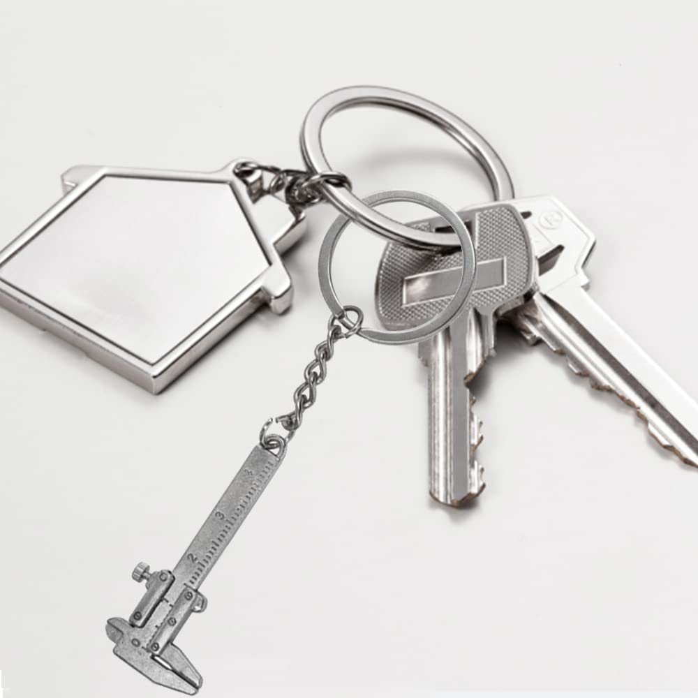 Multitool Keychain Mini Keychain Multi-Tool - Stainless Steel Vernier ...