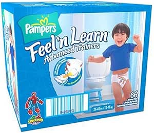 Pampers Feel 'n Learn Advanced Trainers for Boys, 66-Count : Amazon.eg