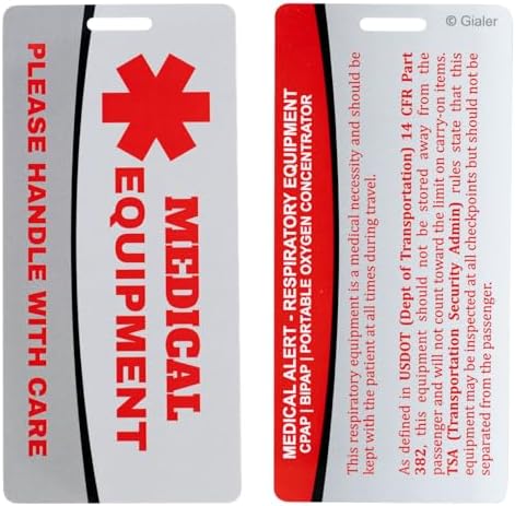 Amazon.com: Medical Equipment Luggage Tag, Medical Equipment ID ...