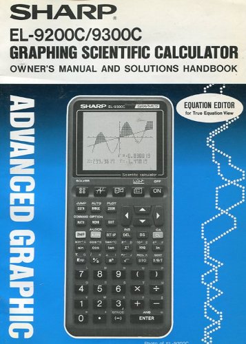 Sharp EL-9200C / 9300C Owner's Manual and Solutions Handbook: Sharp ...