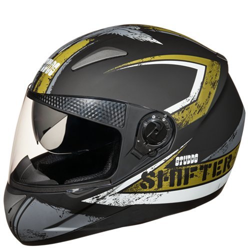 Studds SHIFTER D1 Decor Full Face Helmet (Matt Black and Green, XL ...
