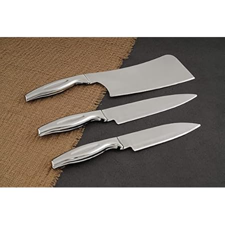 Stainless Steel 3 Pieces Professional Kitchen Knife Set/Meat Knife/Chef ...