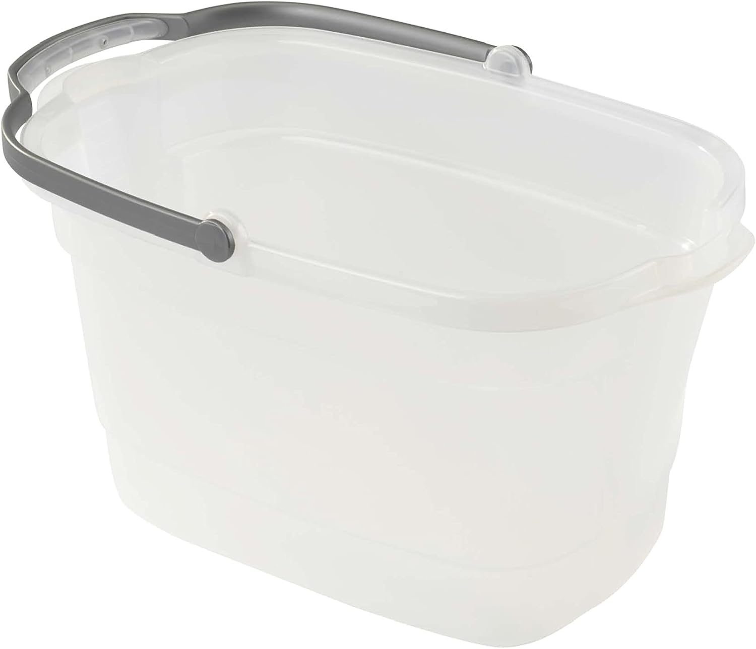 Casabella Plastic Rectangular Cleaning Bucket with Handle, 4 Gallon ...