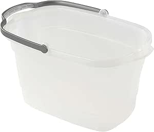 Casabella Plastic Rectangular Cleaning Bucket with Handle, 4 Gallon ...