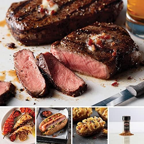Amazon.com: Omaha Steaks Father's Day Deluxe Gift Package (4 Bacon-Wrapped Filet Mignons, 4 ...