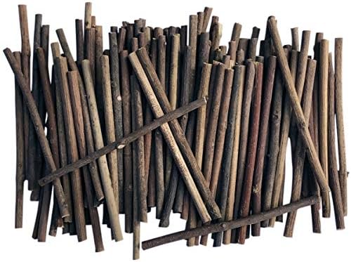 OULII Wood Sticks Log Sticks for DIY Crafts Photo Props 4inch Pack of ...