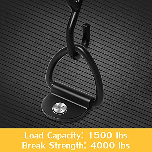 Snapklik.com : 12 Pack Tie Down Anchors, 2 Diameter Steel V-Ring Bolt ...