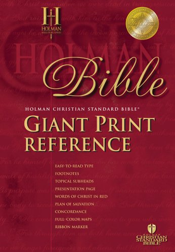 HCSB Giant Print Reference Bible: Holman Bible Editorial Staff ...