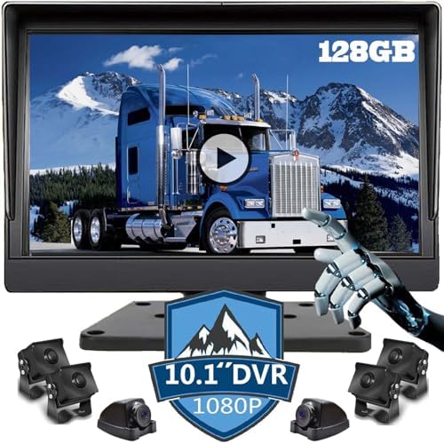 Amazon.com: VSYSTO 4CH Backup Camera, 7.0'' Monitor Truck Dash Cam ...