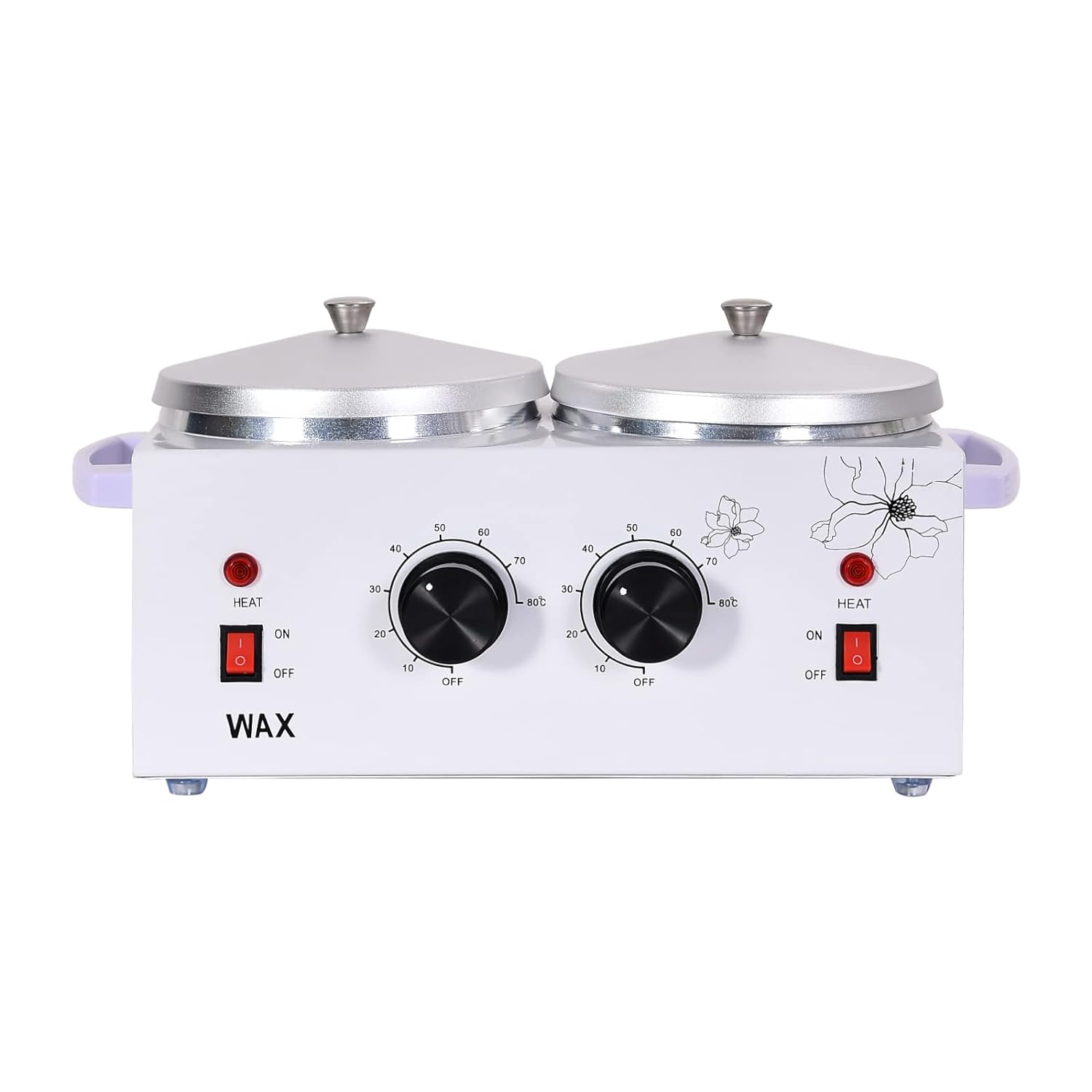 Amazon.com: WAOYPGZ Waxing Kit Portable Wax Warmer Machine (double pots ...