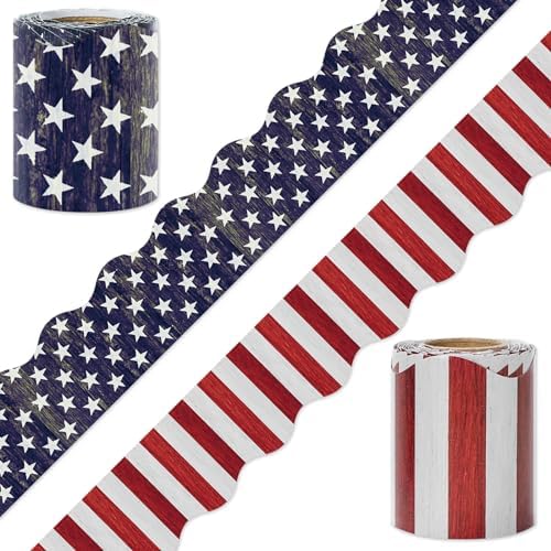 Amazon.com: JarThenaAMCS 65.6Ft Patriotic Bulletin Board Border Vintage ...
