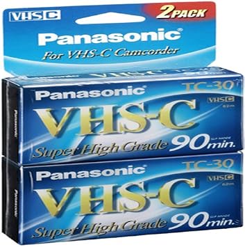 Amazon.com: Super High-Grade VHS-c Videocassette(2 pk.) : Electronics