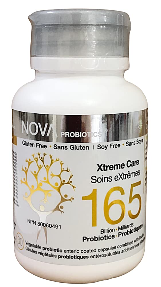 Amazon.com: NOVA Probiotics Multi-Strain Xtreme Care 165 Billion ...