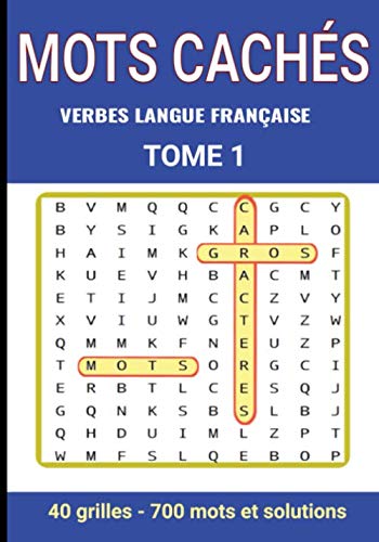 Amazon.com: Mots Cachés Verbes Langue Française Tome 1: Mots mêlés ...