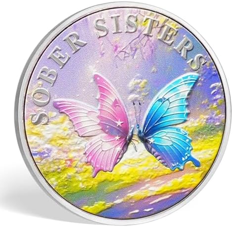 Amazon.com: Sober Sisters Sobriety Coin for Women, Inspirational ...