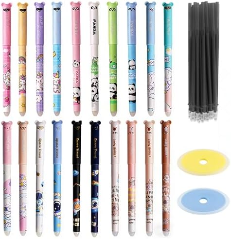Prmape 20 Gelstifte Radierbar Set, Tier Stifte Kugelschreiber 0,5 mm ...
