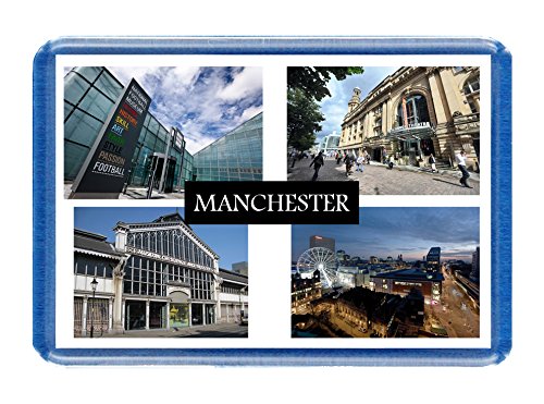 Manchester - Postcard-Style Design - 7cm x 4.5cm - Novelty Tourism ...