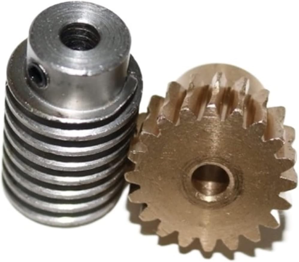 Amazon.com: VORNEL Pinion Spiral 1 Set 1M 20T Worm Gear Spur Gear 1:20 ...