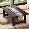 Amazon.com: robwibw Japanese Floor Sitting Table, Folding Wood Tea ...