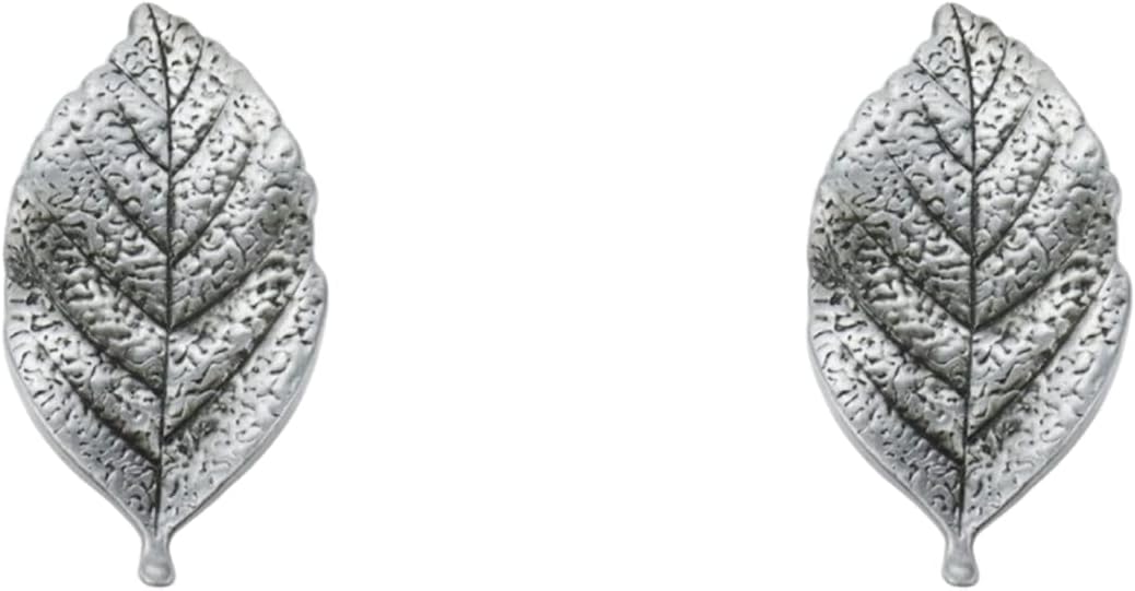 Tsnamay 2Pcs Cabinet Handle Leaf Knobs,Antique Realistic Leaf Single ...