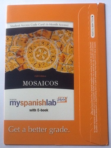 MySpanishLab - Access Card - for Mosaicos (one semester access) (5th ...