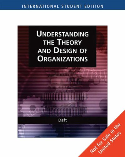 Organization Theory and Design: Understanding the Theory and Design of ...