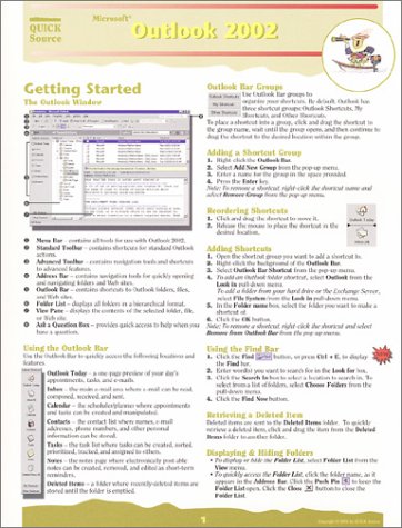 Microsoft Outlook 2002 Quick Source Guide: Quick Source: 9781930674882: Amazon.com: Books