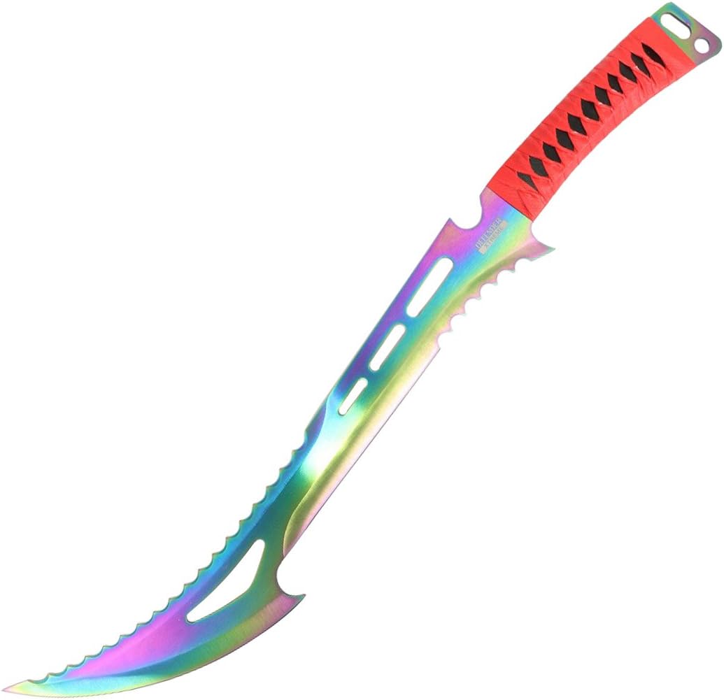 Amazon.com : DEFENDER XTREME 24" Multi Color Full Tang Stainless Steel ...