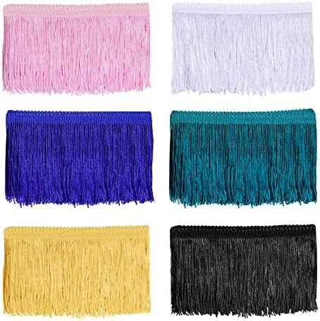 Amazon.com: Trims By The Yard 4" Multicolor Chainette Fringe Trim ...