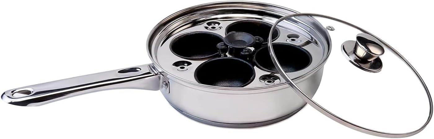 Egg Poacher Pan - Stainless Steel Poached Egg Cooker – Perfect Poached ...