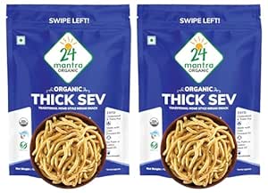 24 Mantra Organic Thick Sev 150g (Pack of 2) : Amazon.in: Grocery & Gourmet Foods