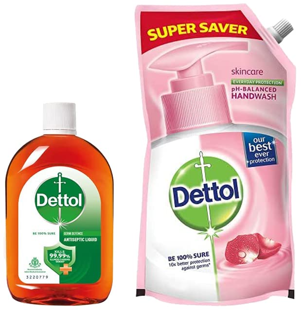 Dettol Antiseptic Liquid for First Aid, Surface Disinfection and ...