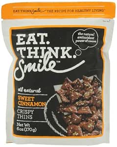 Amazon.com: Eat. Think. Smile. Crispy Thins, Sweet Cinnamon, 6-Ounce ...