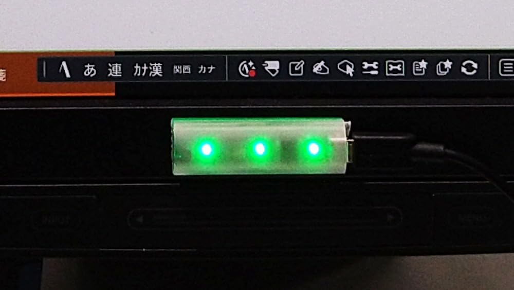 Amazon.co.jp: 半角全角 表示灯 iIME ―― IMEのオン/オフ（あ/A）をLED3個で表示する超小型軽量USBデバイス : 産業・研究開発用品