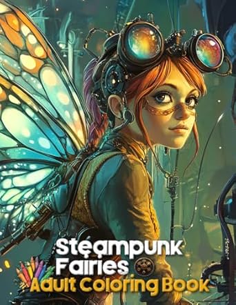 Amazon.com: Steampunk Fairies Adult Coloring Book: Discover a Magical ...