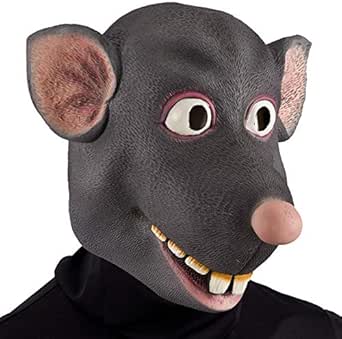 Carnaval Juguetes - Máscara De Rata Látex Para vestirse Mascotas ...