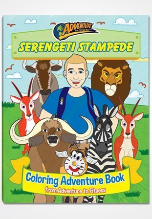 Serengeti Stampede Coloring Adventure Book, from Adventure to Fitness ...