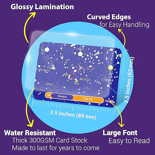 Snapklik.com : Briston 88 Constellation Astronomy Flash Cards: STEM ...