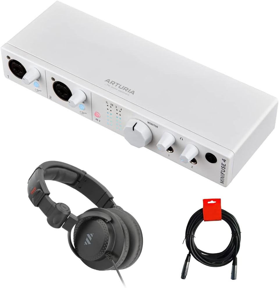 Amazon.com: Arturia MiniFuse 4 Portable 4x4 USB Audio/MIDI Interface ...