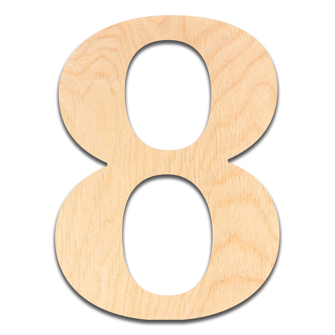 Amazon.com : 6 Inch Wooden Number 8 - This 6 inch Wood Number is Ready ...