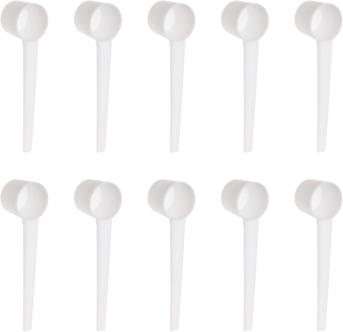 Amazon.com: 24 Pieces Gram Scoop Teaspoon Spoons Plastic 1/3/ 5/10/ 15 ...