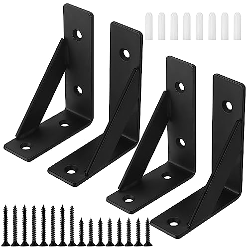 Snapklik.com : 4 Pcs Heavy Duty Shelf Brackets, Shelf Support Brackets ...